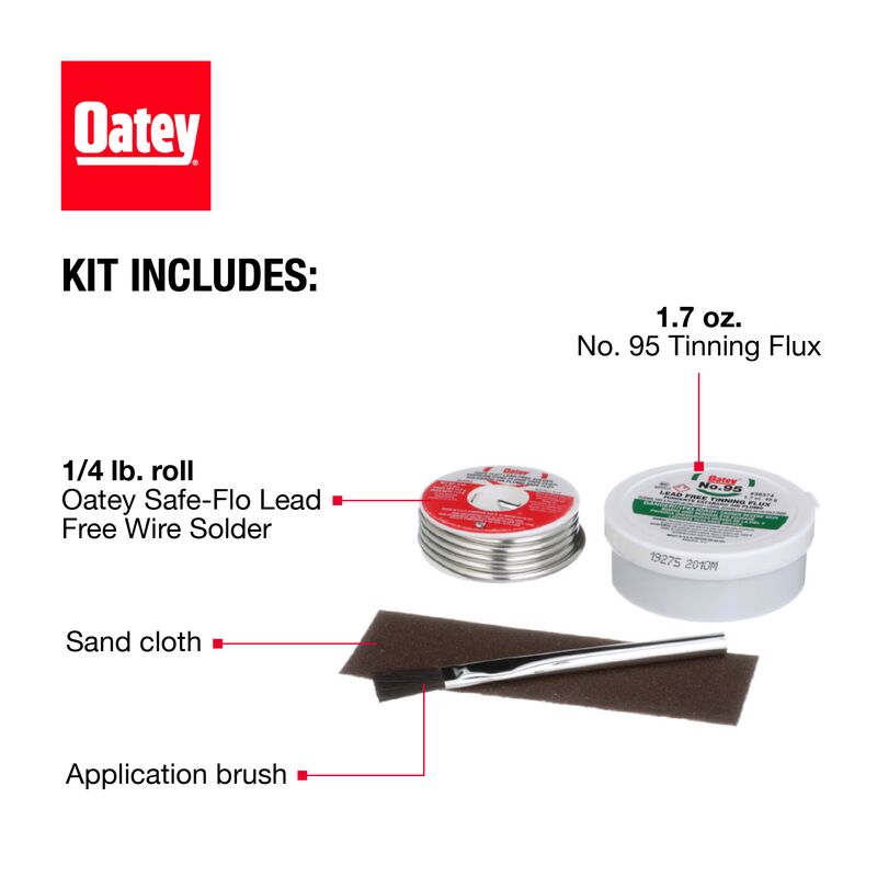 Oatey® Safe-Flo® Lead Free Plumbing Wire Solder Kit - Gallup, NM ...